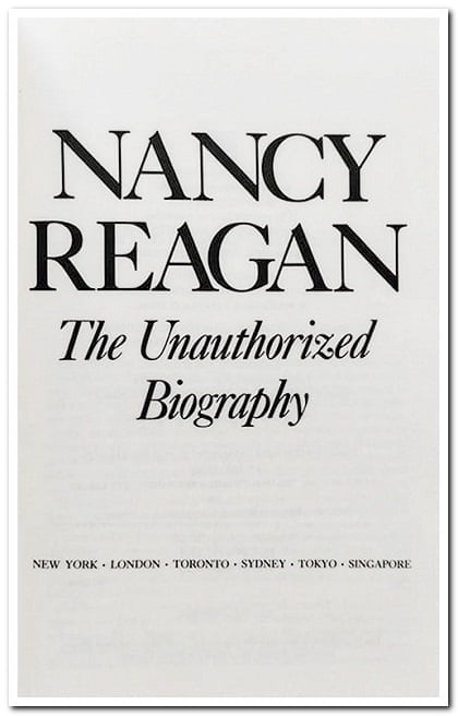 Nancy Reagan - The Unauthorized Biography - maryrose.gr